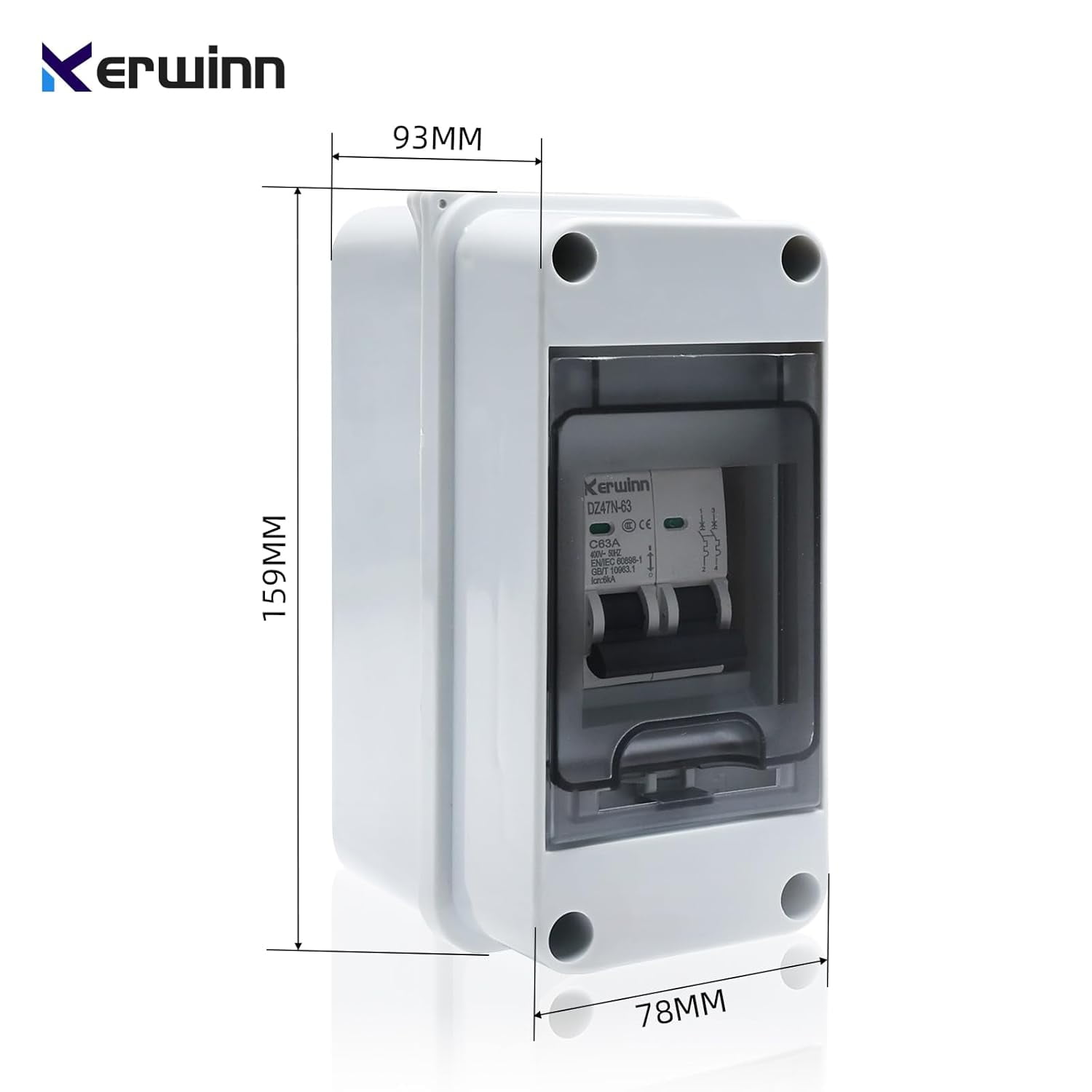 TRH-Miniature Circuit Breaker Box Cover,63A 400V Solar Panel Switch ...