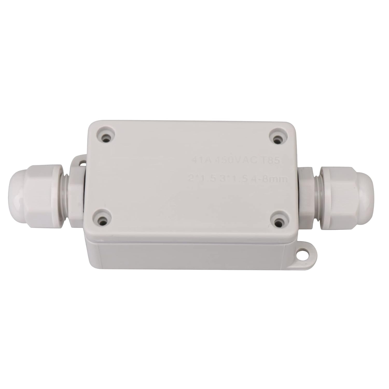 TRH-Outdoor 2Way Cable Wire Connector Junction Box Plastic White (with ...