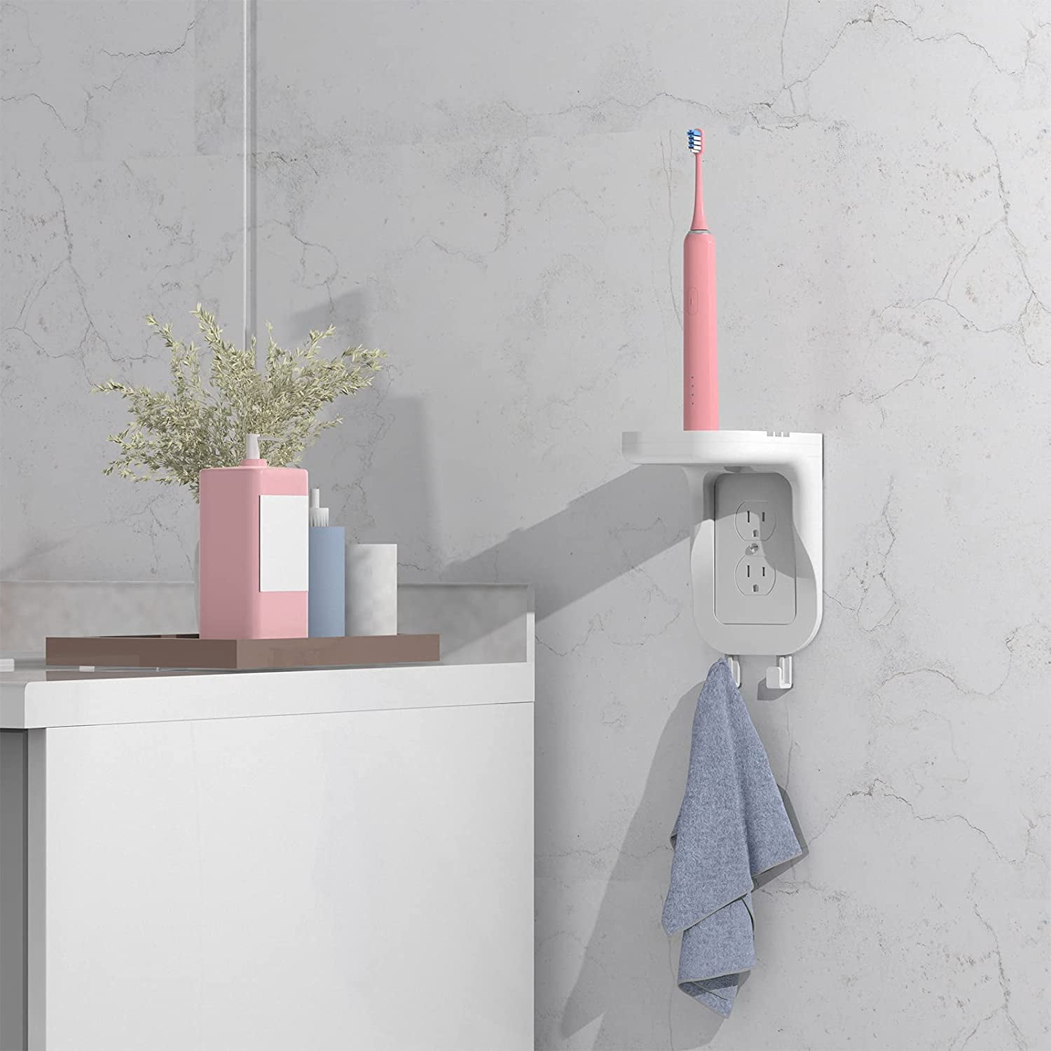 TRH-Outlet Shelf Wall Holder, Fit for Duplex GFCI Decorative Outlet ...