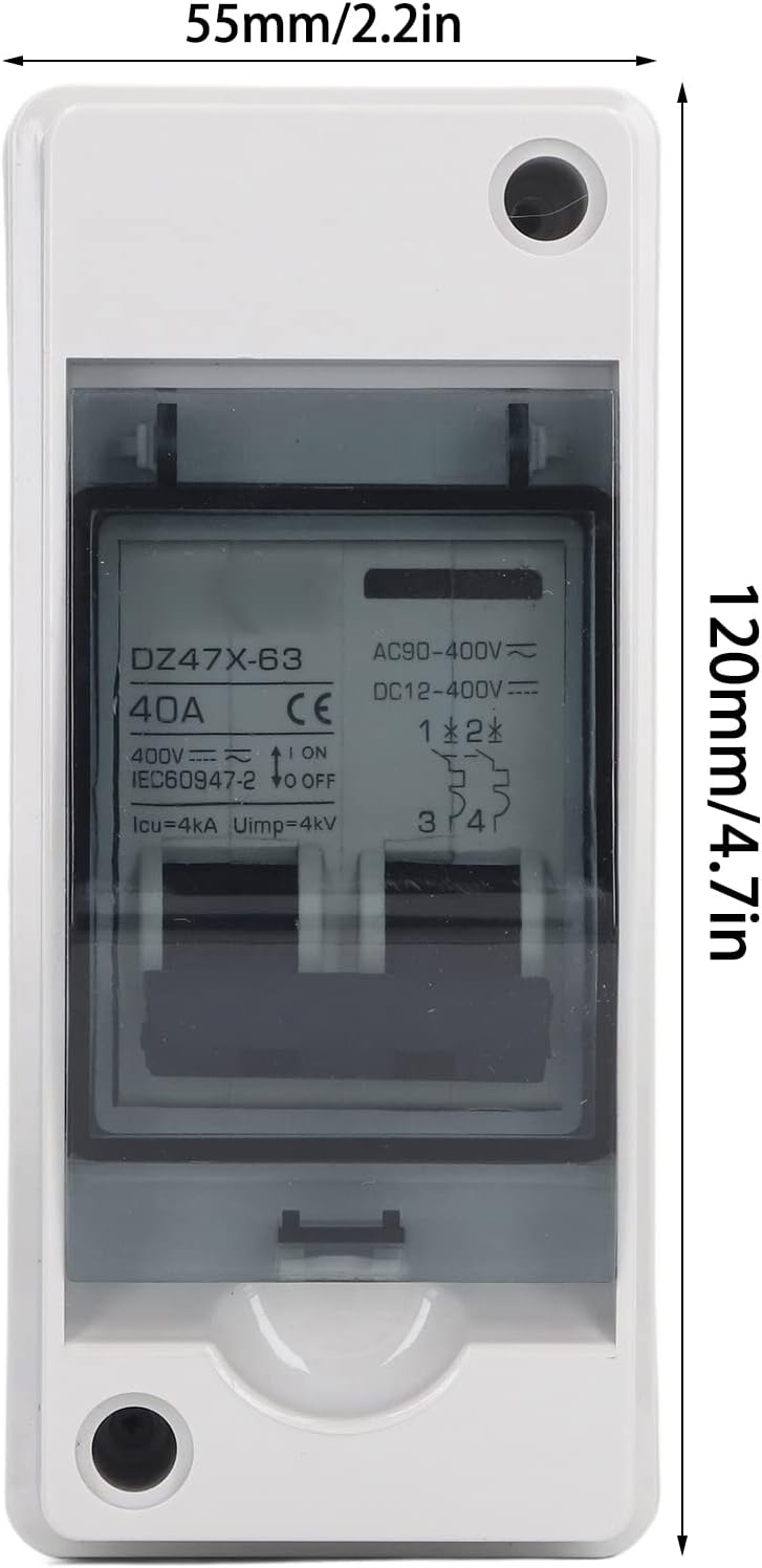 TRH-PV Solar Disconnect Switch 2P Miniature Circuit Breaker Solar ...