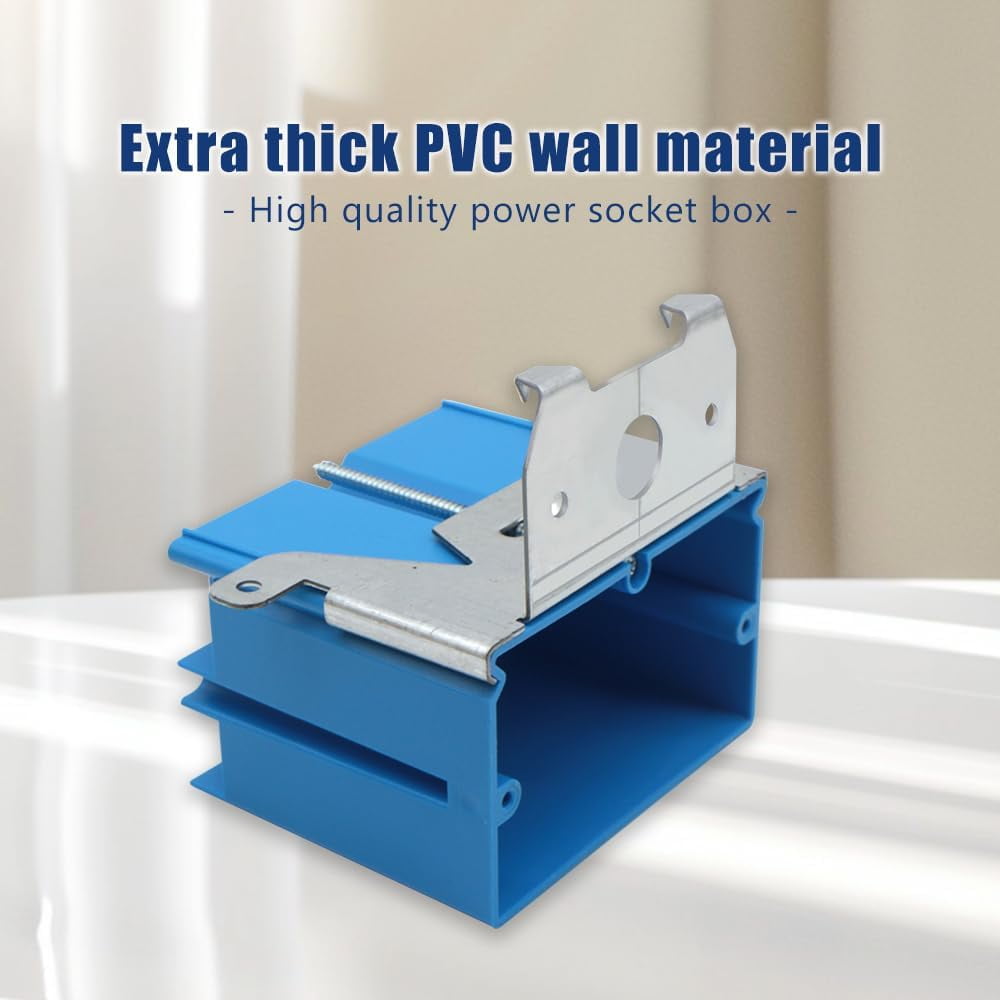 TRH-PVC Blue Adjustable Electrical Box Outlet,21Cu.in.Single-Gang ...