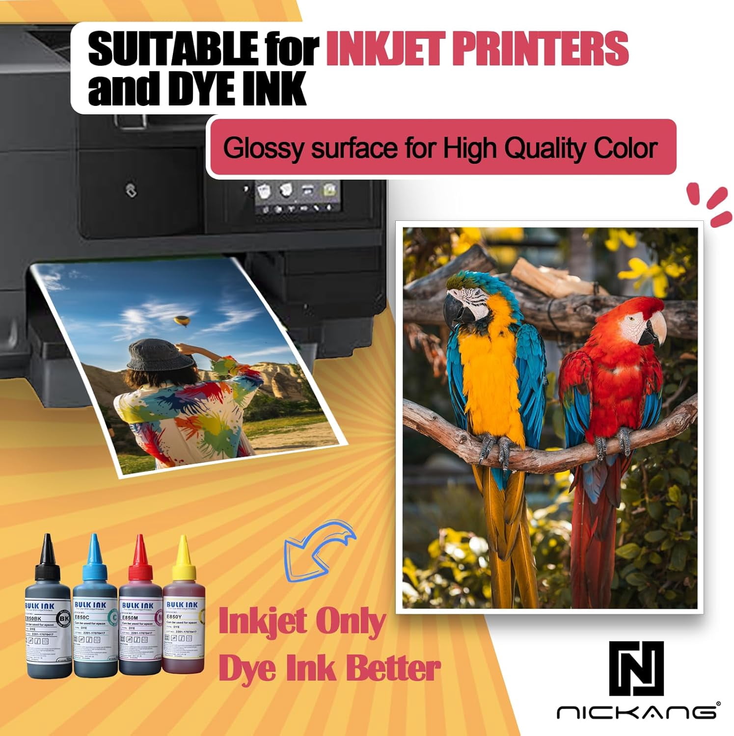 TRH-Photo Paper, Glossy Photo Paper 8.5x11, Photo Printer Paper ...
