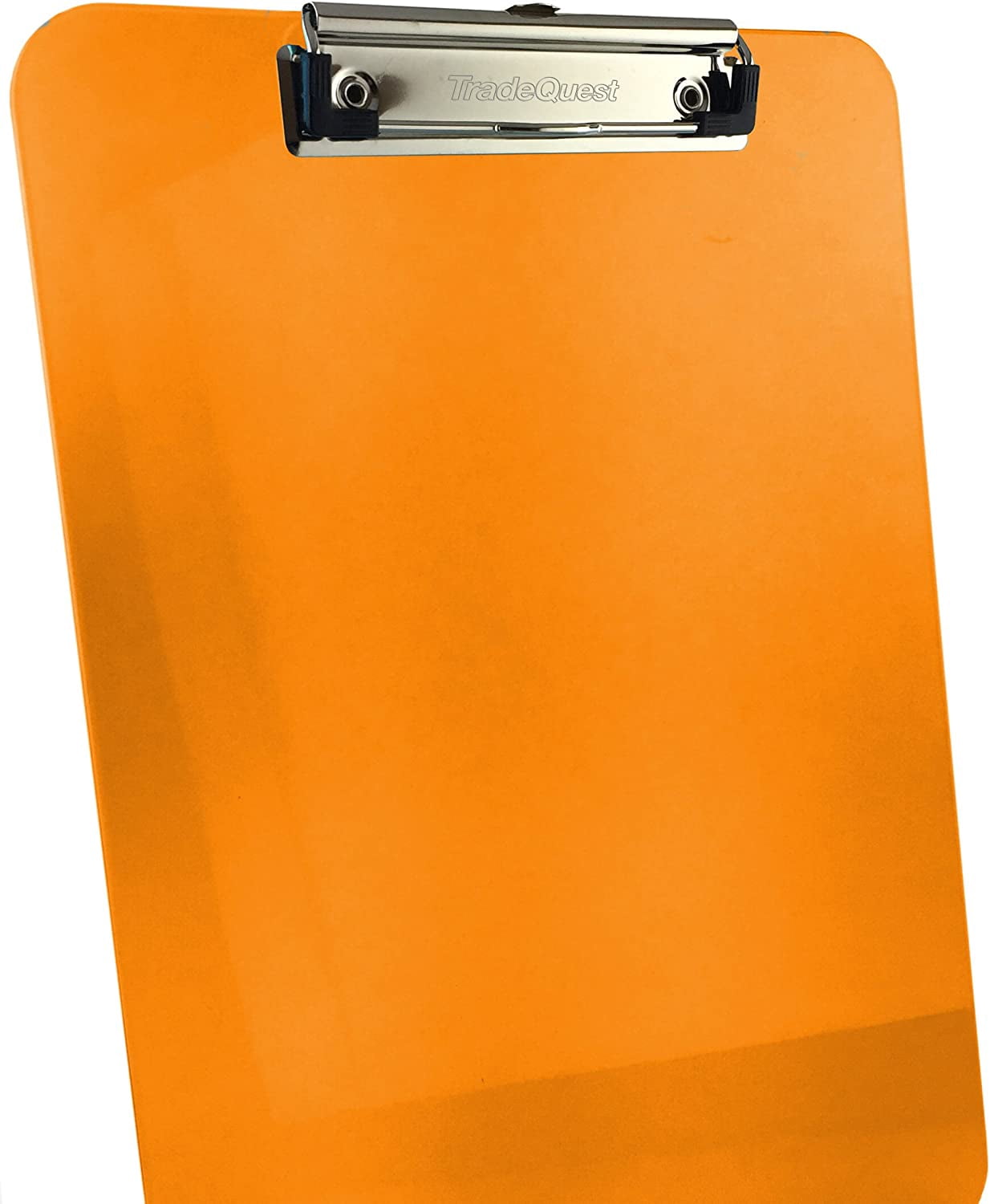 TRH-Plastic Clipboard Transparent Color Letter Size Low Profile Clip ...