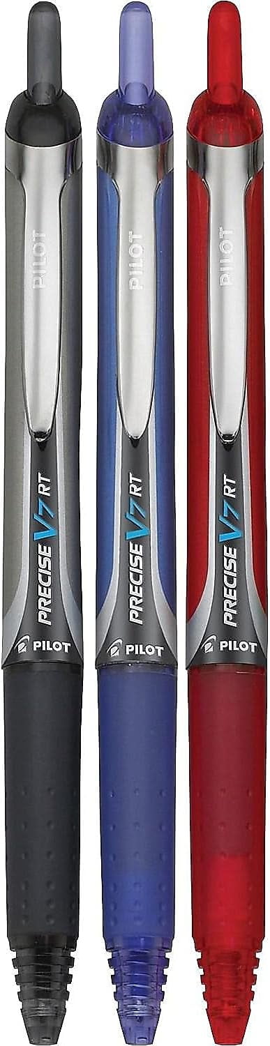 TRH-Precise V5 RT Refillable & Retractable Liquid Ink Rolling Ball Pens ...