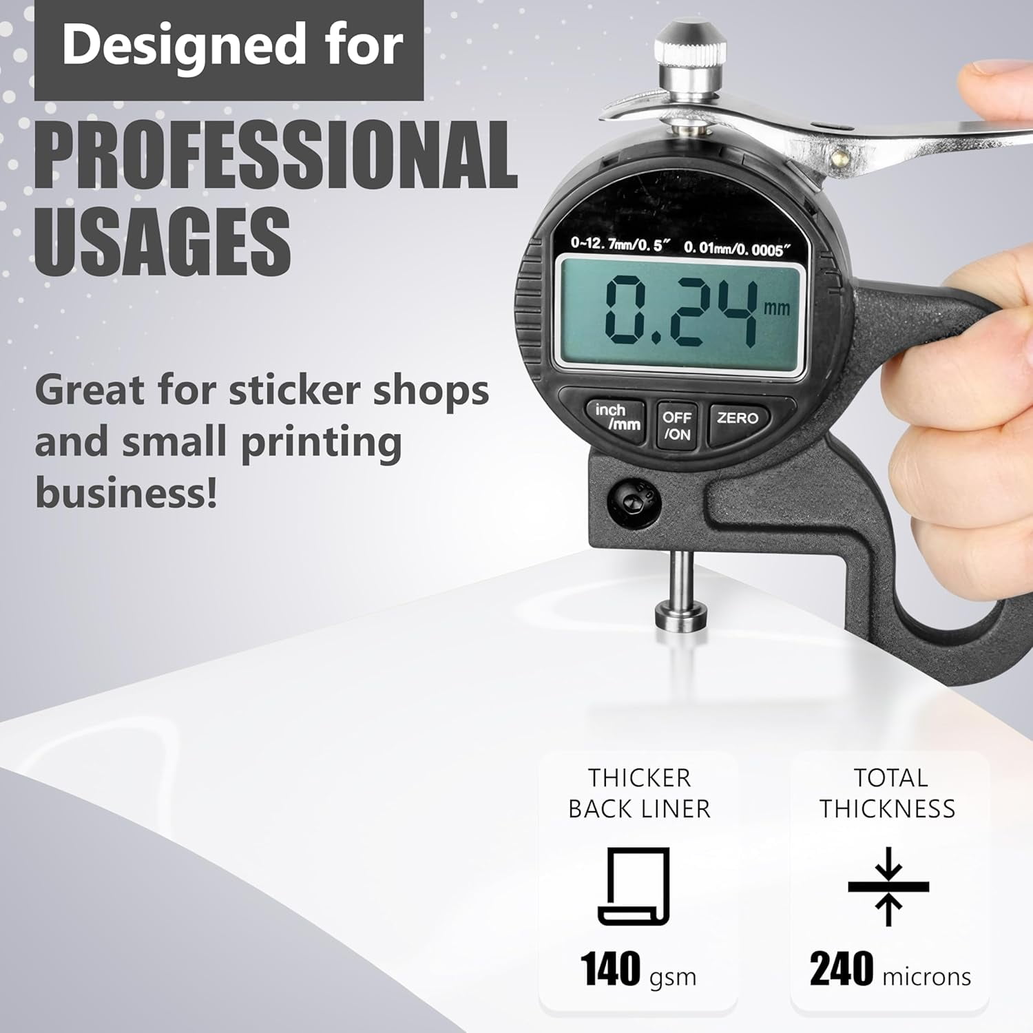 TRH-Printable Vinyl Sticker Paper for Inkjet Printer - Glossy White ...