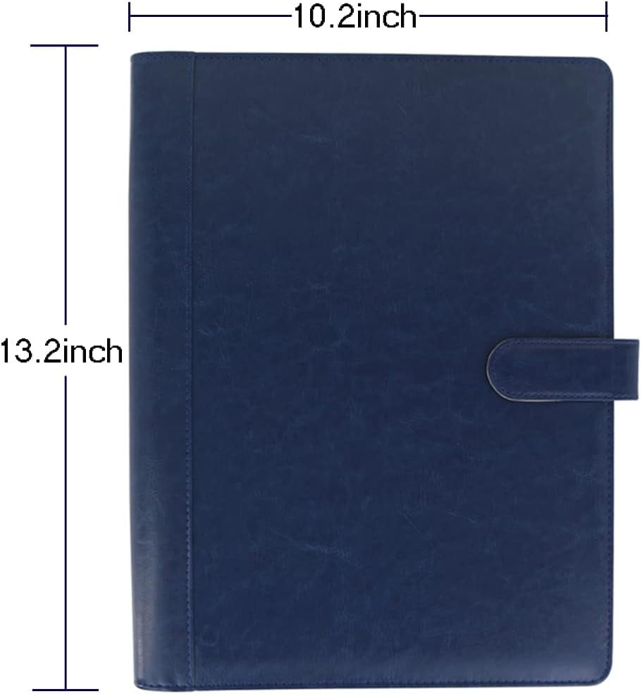 TRH-Professional Portfolio Leather Business Padfolio Notebook with ...