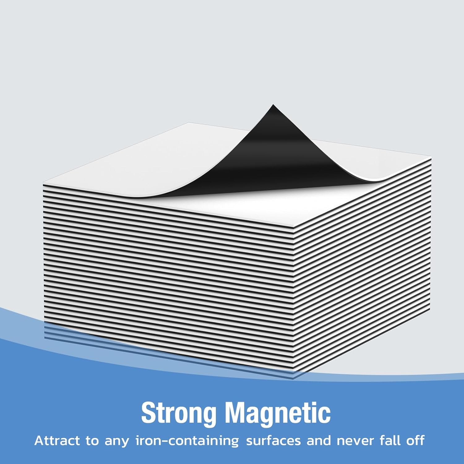 TRH-Reusable Magnetic Sticky Notes, (30 Pack, 3x3 in) Dry Erase Magnets ...