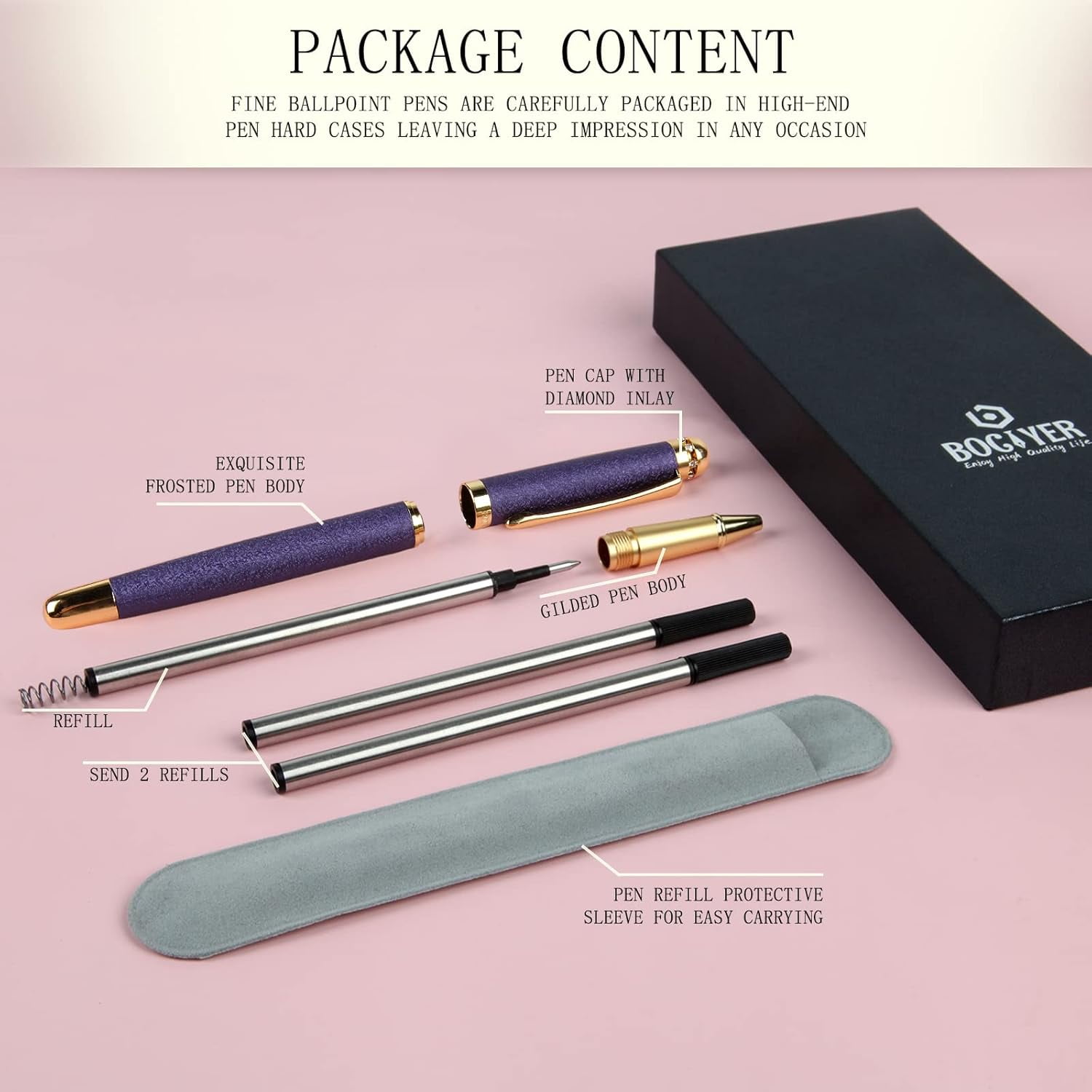 TRH-Rollerball Liquid Ink Pens,Best Luxury Ball Pen Gift Set for Women ...