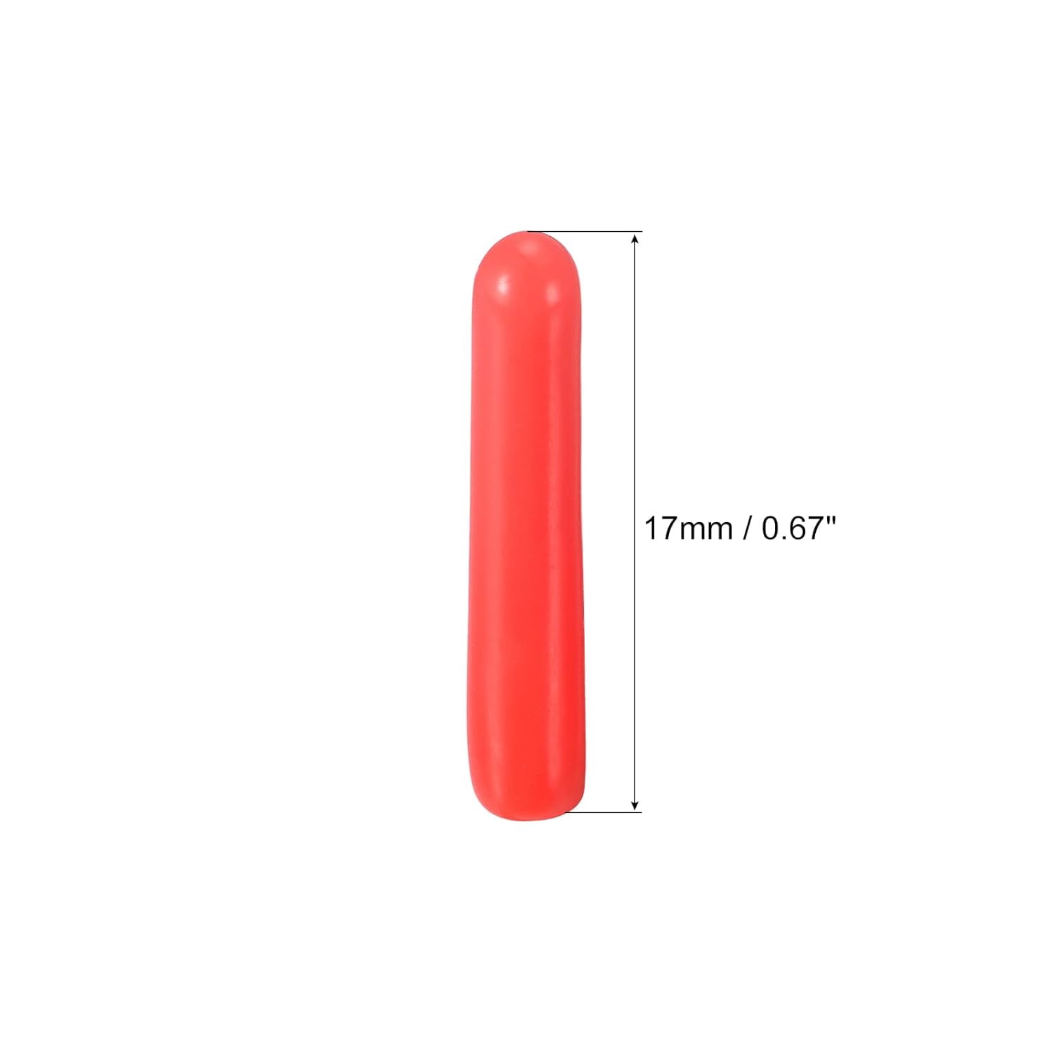 TRH-Rubber End Caps, 100Pcs Round Screw Thread Protector 1.5mm Dia Bolt ...