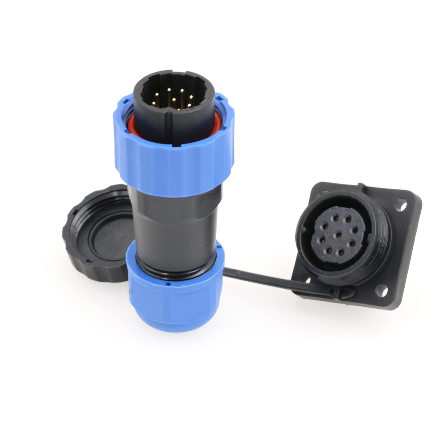 TRH-Waterproof Aviation Bulkhead IP68 Connector Panel Mount Wire Cable ...