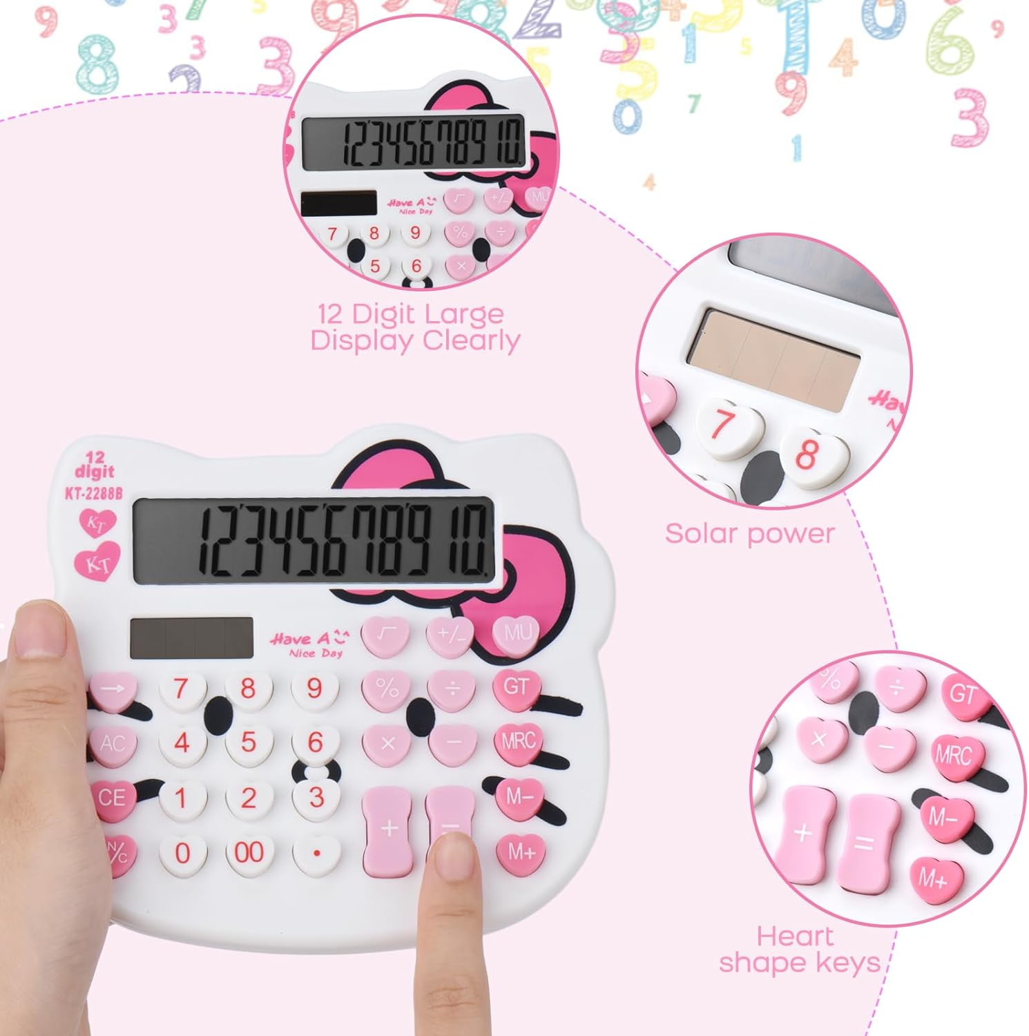 TRH-Women Calculators,Desktop Calculator 12 Digit with Large LCD ...