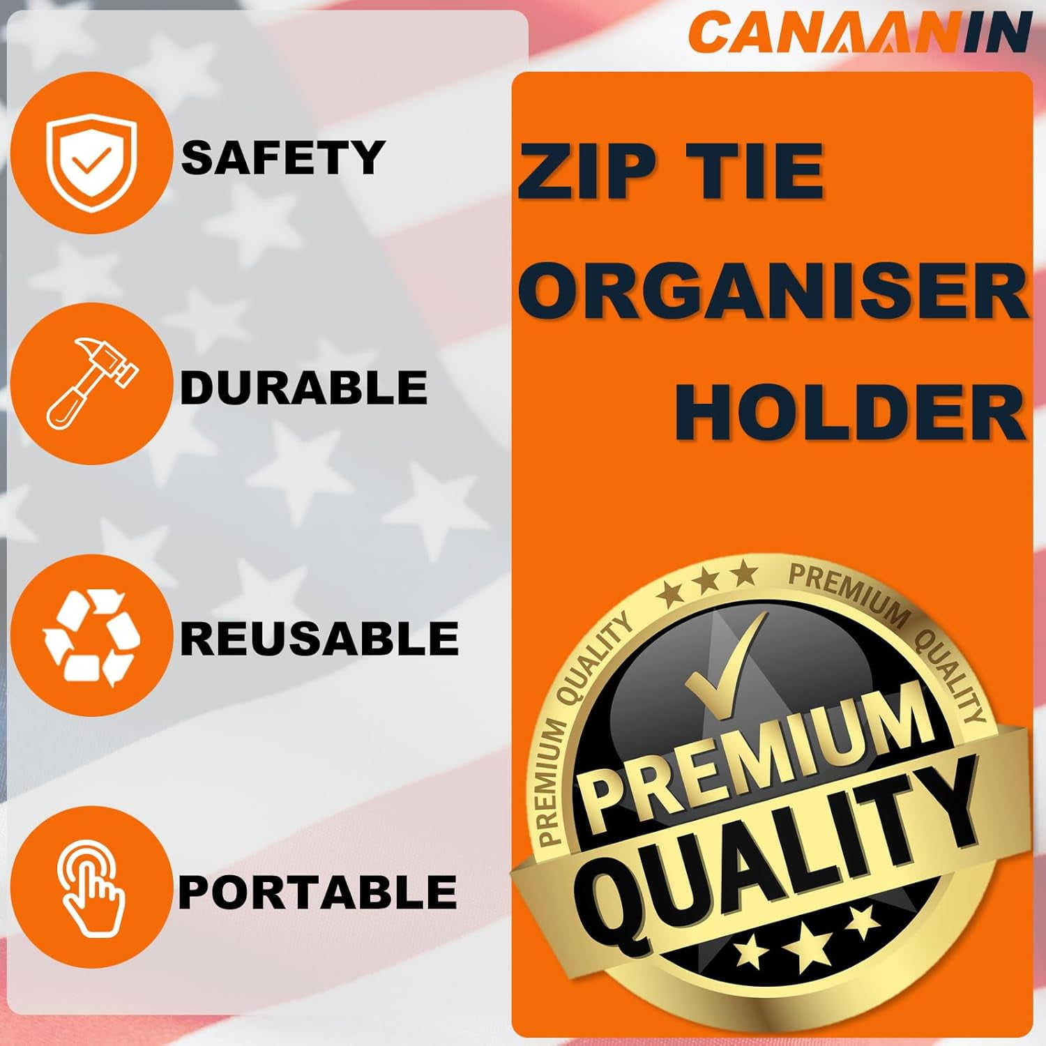 TRH-Zip Tie Holder Organizer Cable Tie Organizer Holder for Tool Belt ...