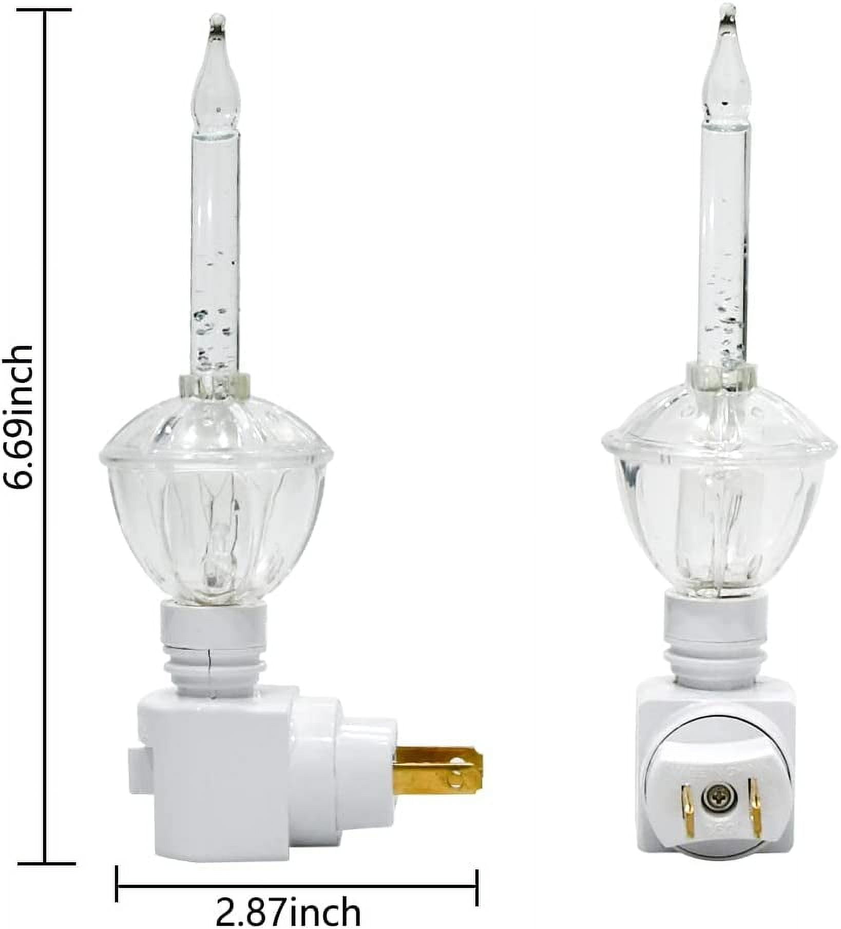 TRHOO-1 Pack Christmas Silver Bubble Light Night Lights, 2 Vintage 5 ...