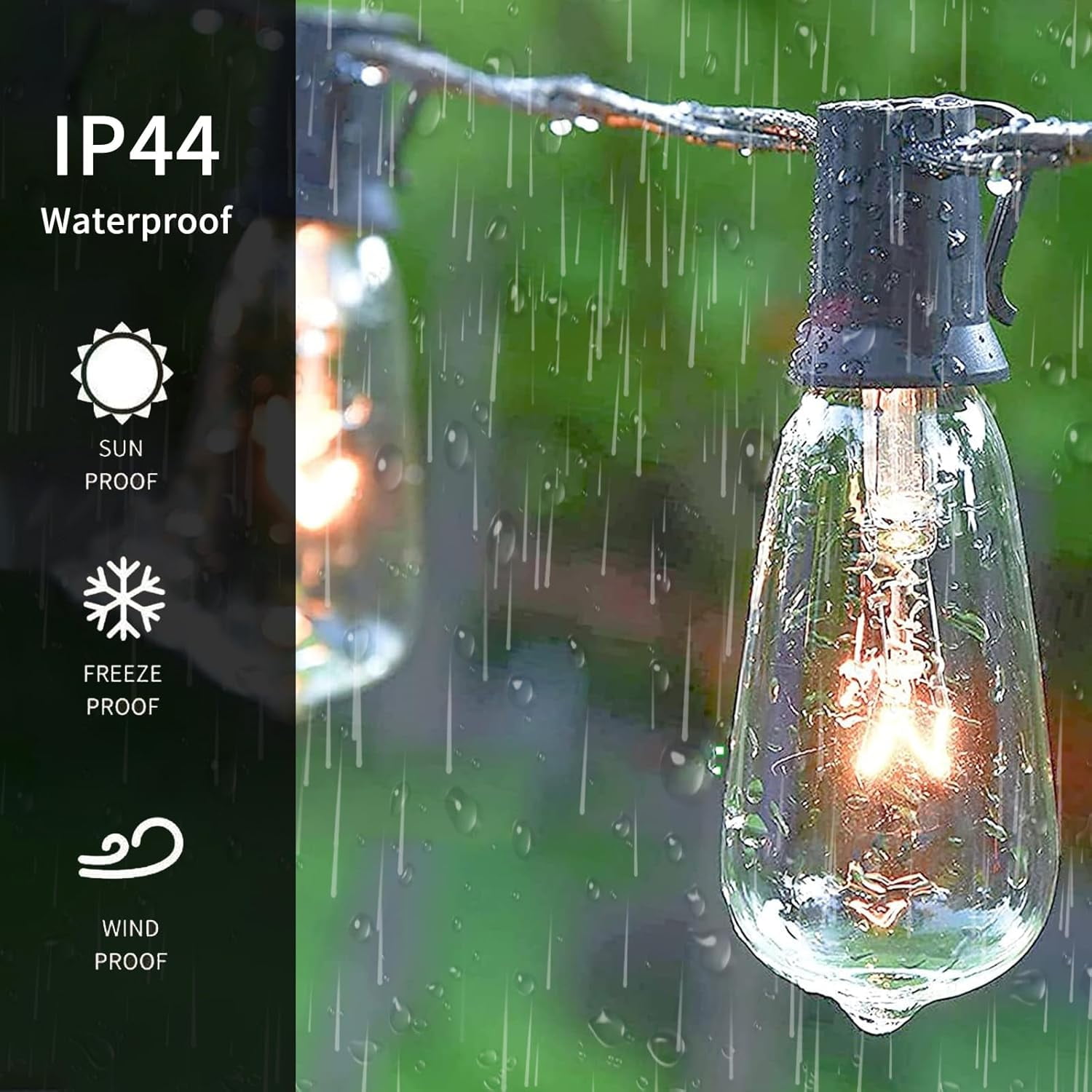 TRHOO-10 Pack ST38 Replacement Bulbs, 5W Edison Bulbs E12 Candelabra ...