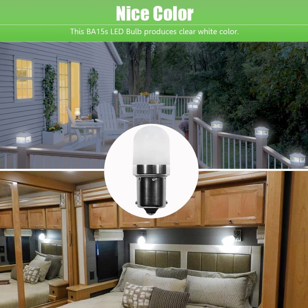 TRHOO-1141 BA15s Bayonet LED Bulbs 12V, Weatherproof 1156 S8 Landscape ...