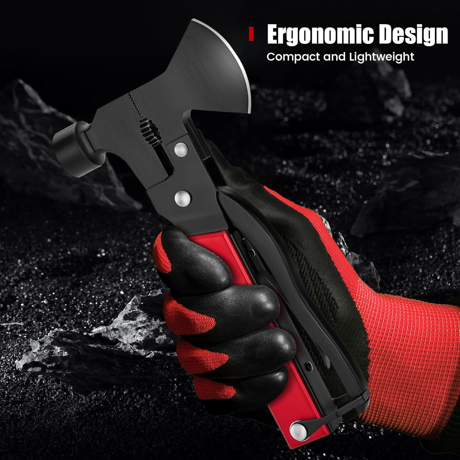 TRHOO-14-in-1 Multi Tools Hatchet Hammer Camping Gear, Multitool ...