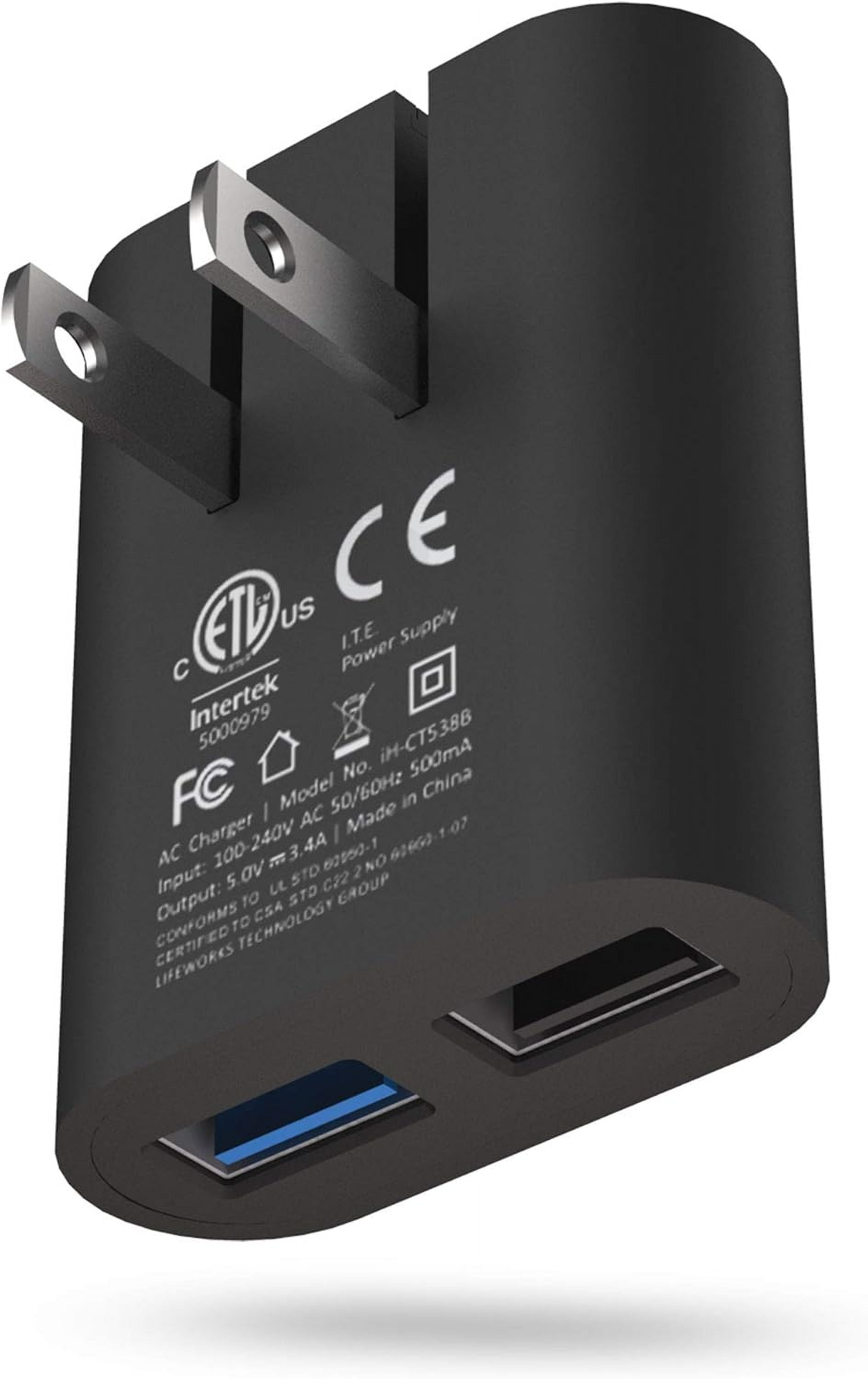 TRHOO-2-Port USB Wall Charger, AC Pro Multiport Plug Adapter, Phone ...