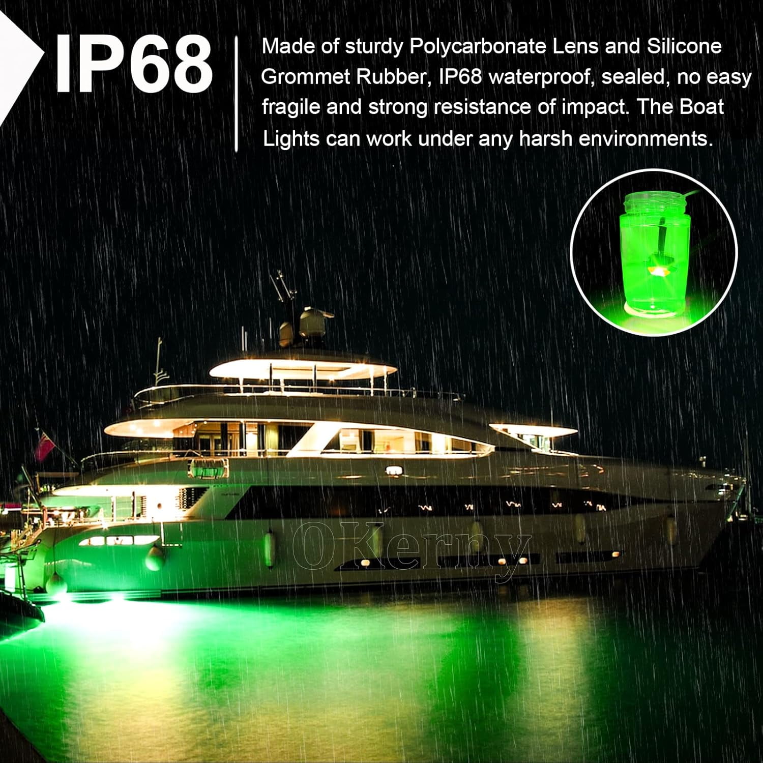 TRHOO-3/4" Boat LED Marine Lights Waterproof Courtesy Interior Deck ...
