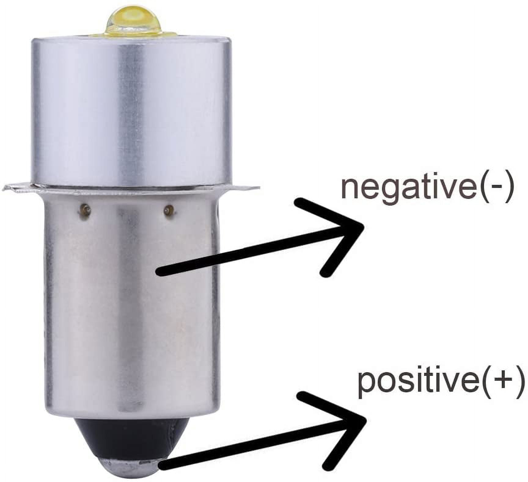 TRHOO-3 Volt LED Replacement Bulb 2 Cell DC 3W Maglight Upgrade for C/D ...