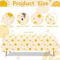 TRHOO-4 Pack Boho Sun Birthday Party Tablecloths Boho Hippie Sunshine ...