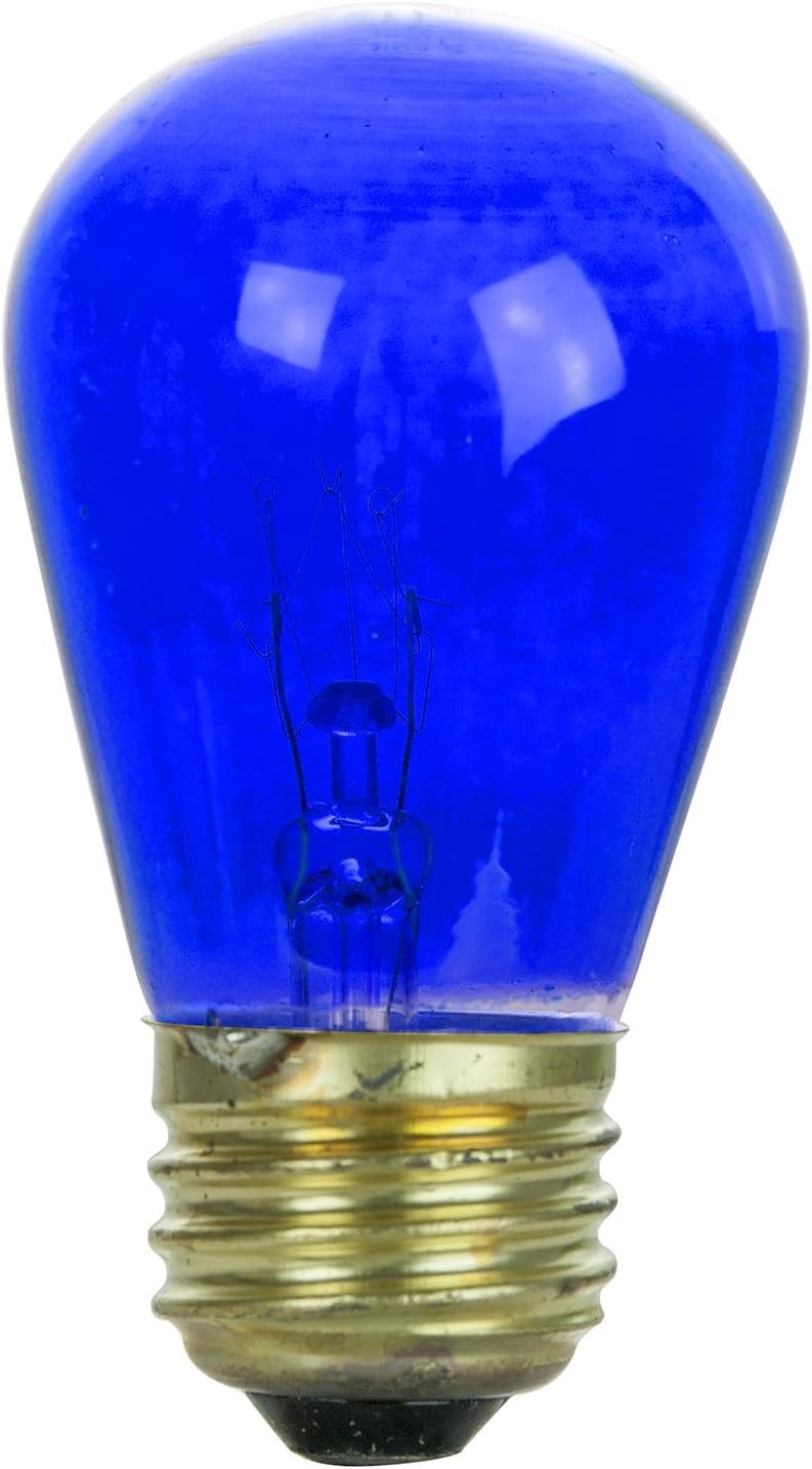 TRHOO-41482-SU S14 Incandescent Colored Party String Light Bulb, 11 ...