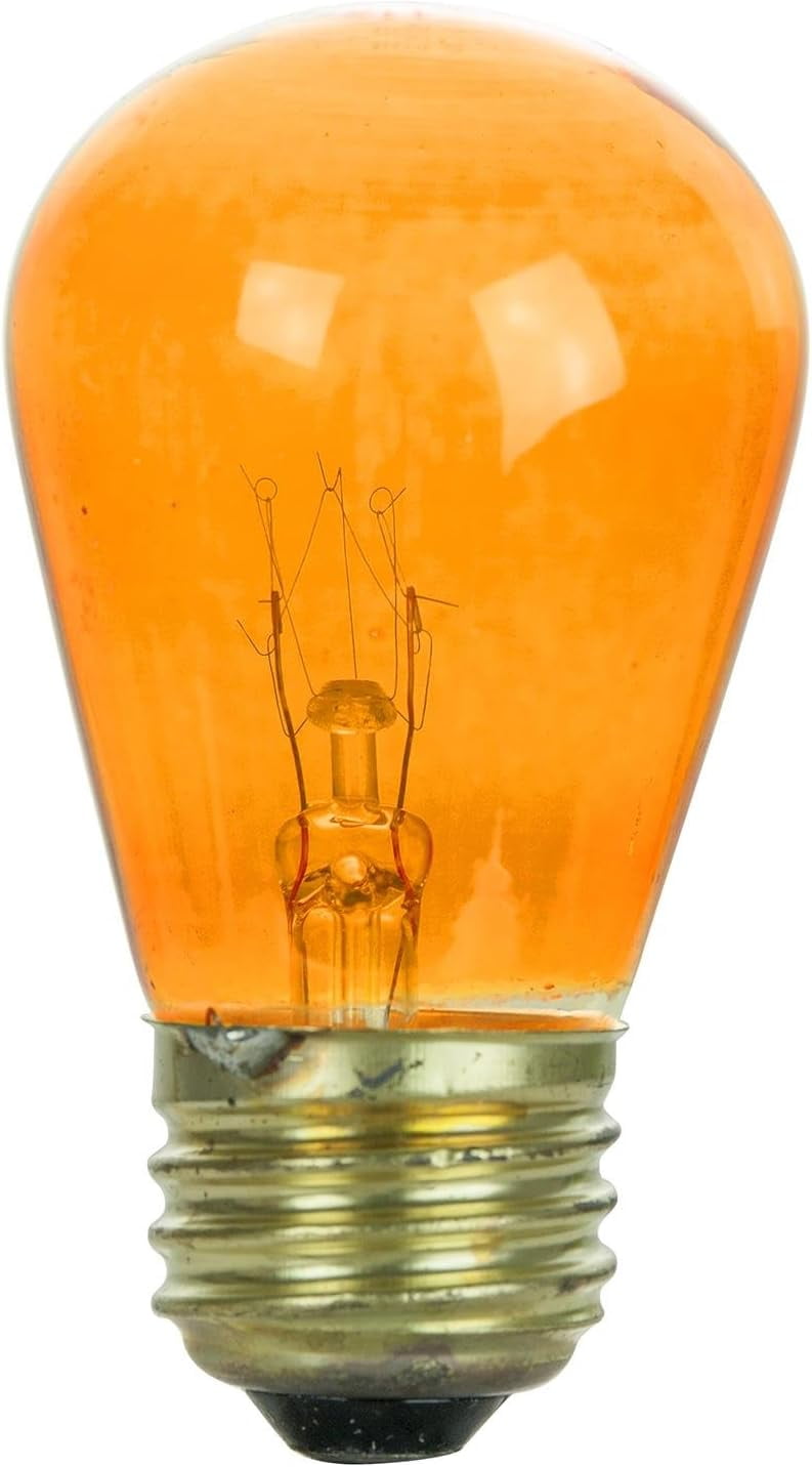 TRHOO-41484-SU S14 Incandescent Colored Party String Light Bulb, 11 ...
