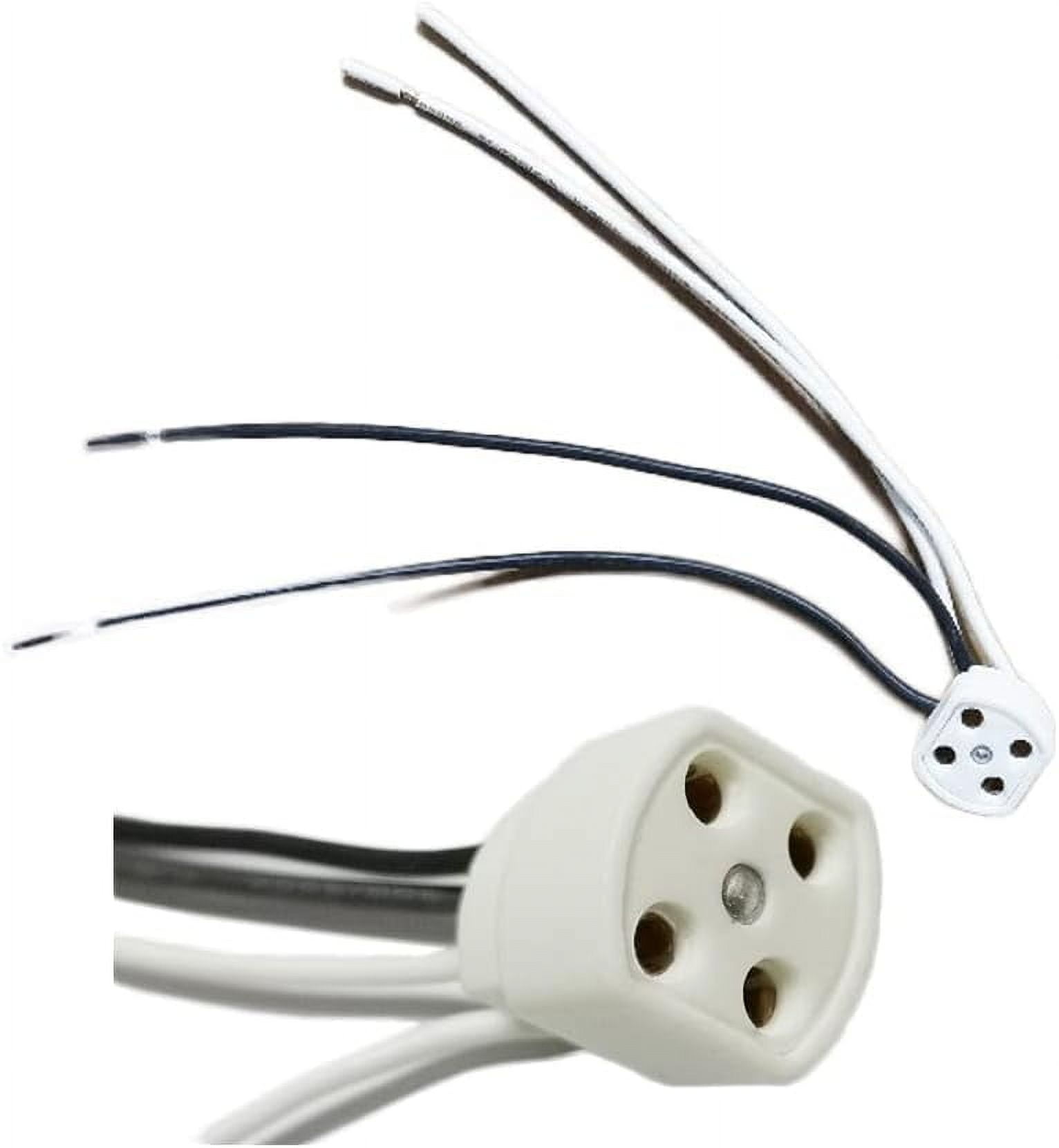 TRHOO-4P Wire with A Socket 4pin T5 Socket with A Wire for UV Bulbs ...