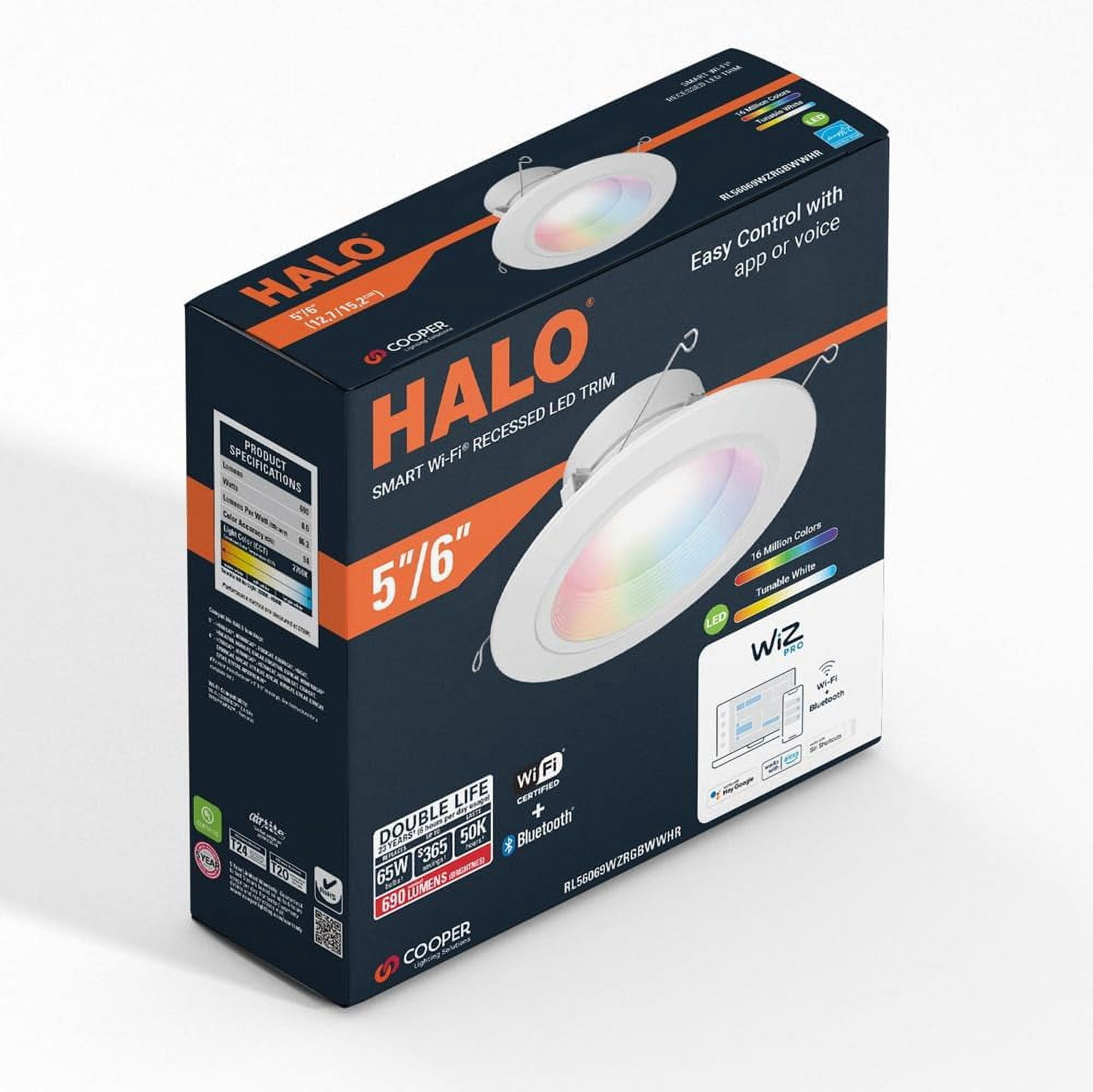 TRHOO-5/6 Inch Color and Tunable White Recessed LED Can Light ...