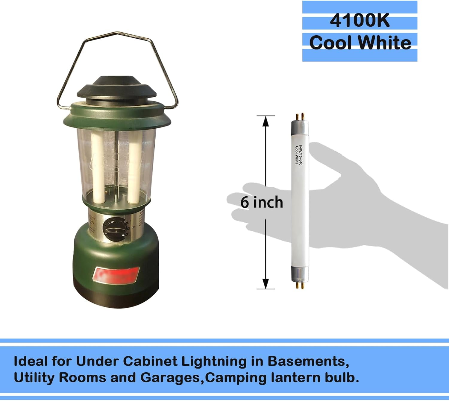 TRHOO-6'' F4T5/CW Under Cabinet Bulb,T5 4W Cool White Linear ...