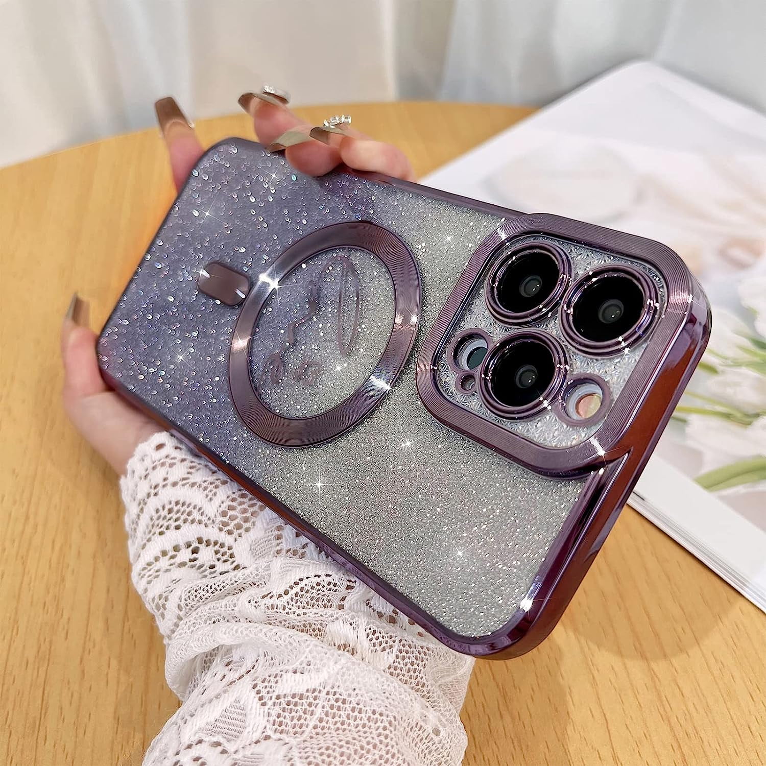 TRHOO-Designed for iPhone 12 Pro Max Case,Compatible with MagSafe Love ...