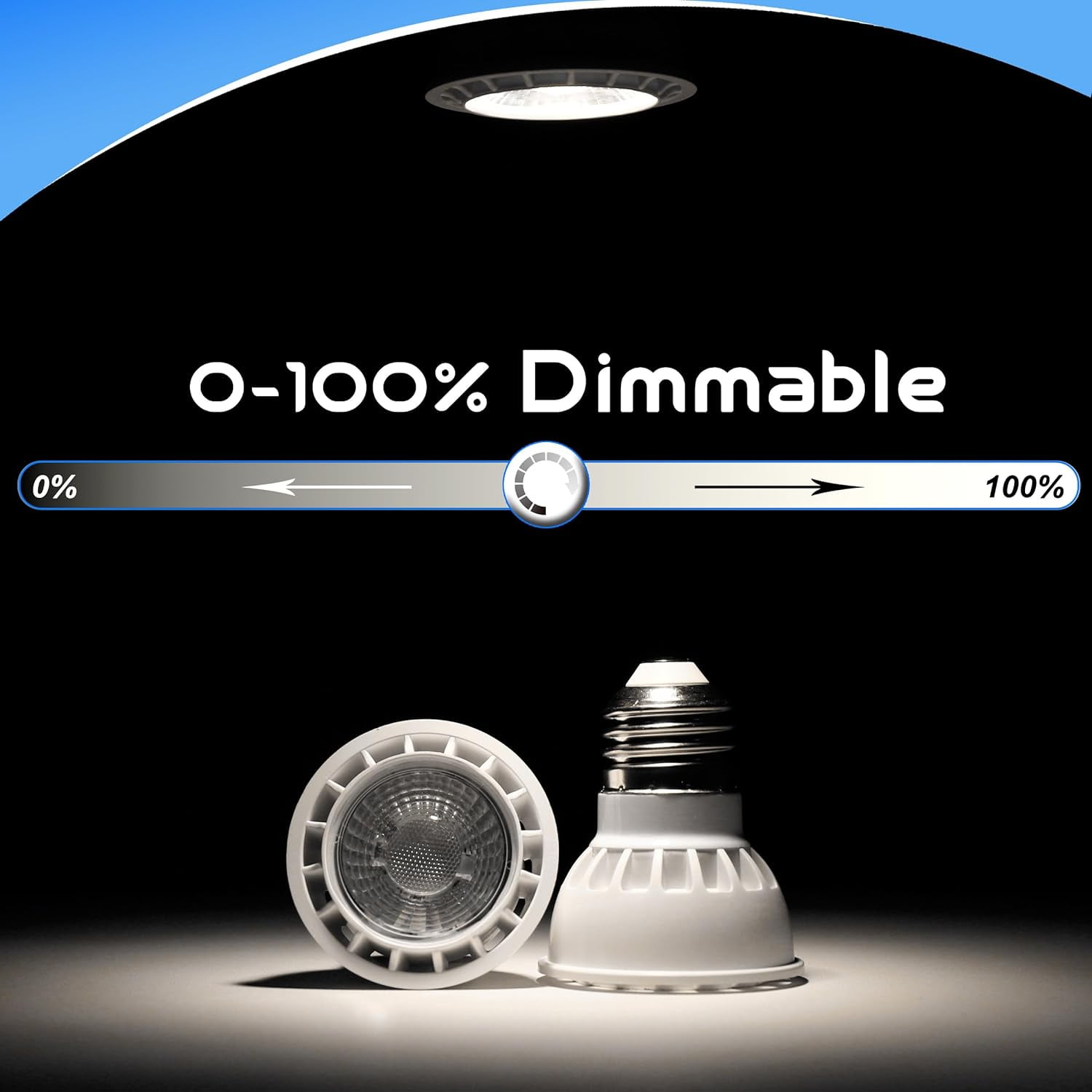 TRHOO-Dimmable PAR16 Led Short Neck Recessed Spotlight Bulb, E26 Medium ...