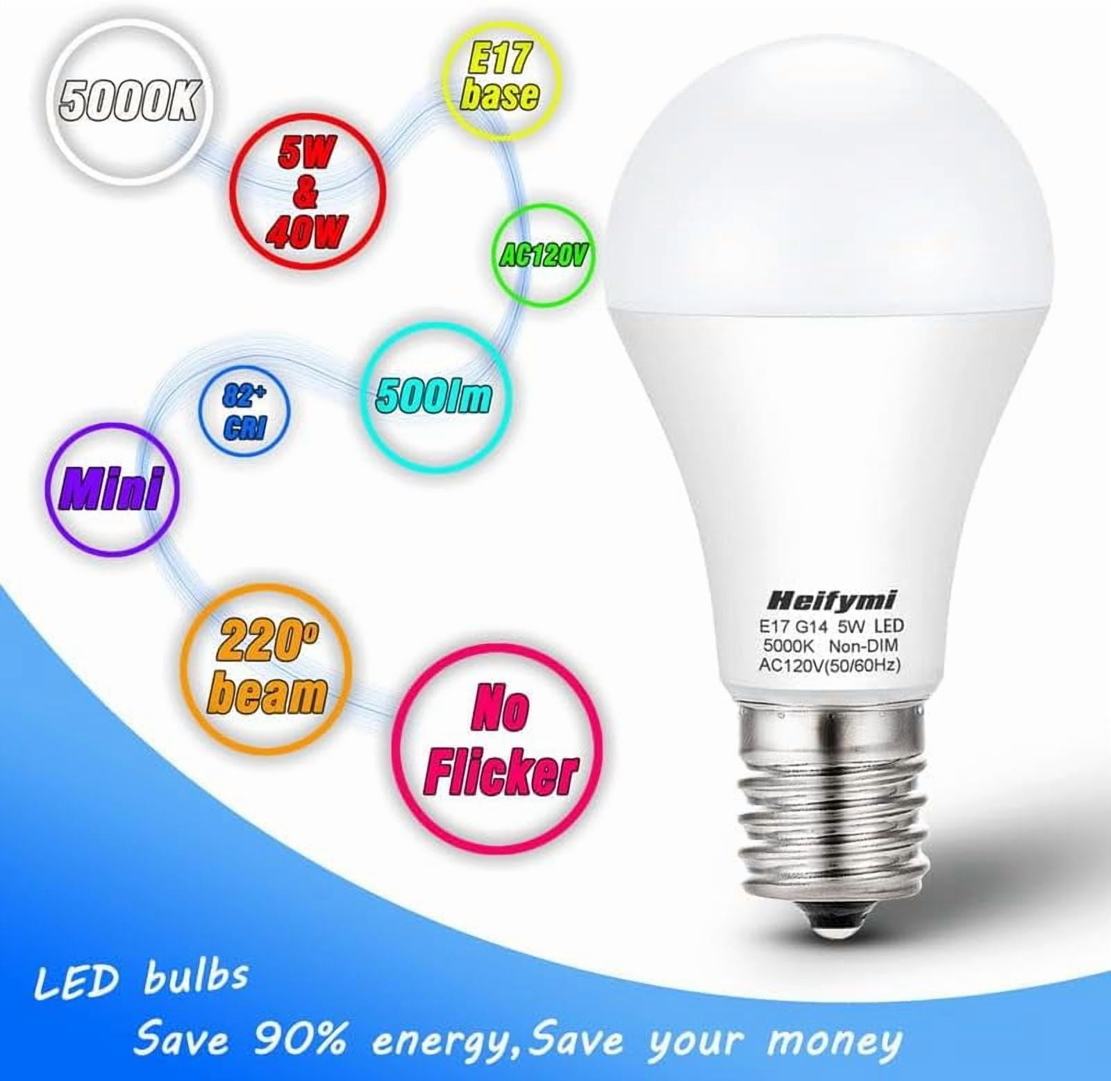 TRHOO-E17 Intermediate Base LED Bulb, 5 Watts(40 Watts Equivalent ...