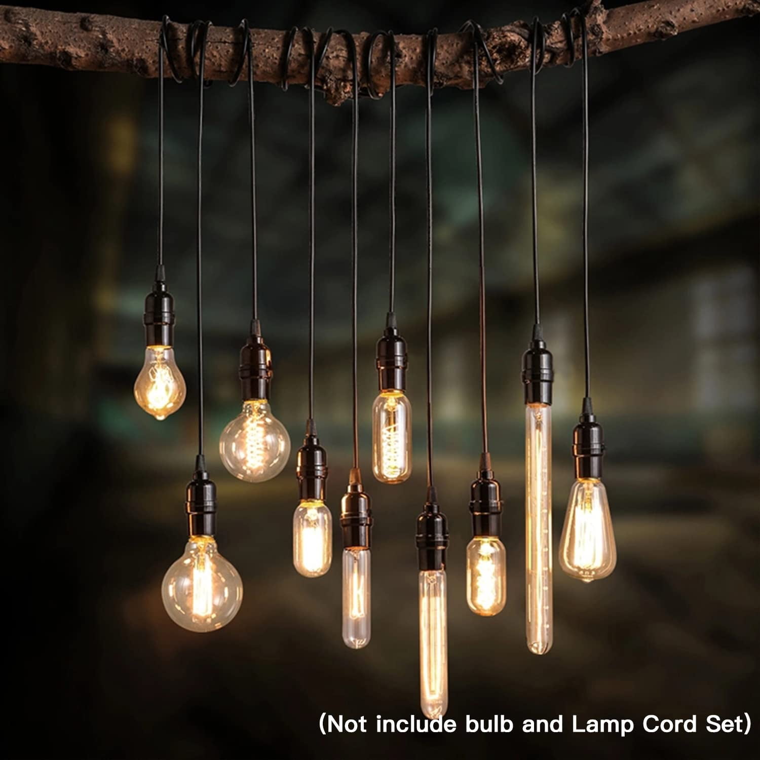TRHOO-E26 E27 Light Sockets, 8 Packs Edison Period Retro Style Pendant ...