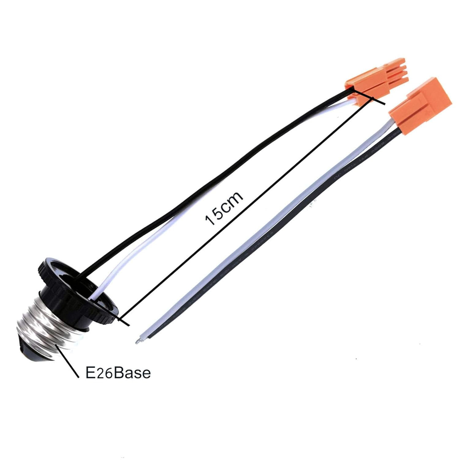 TRHOO-E26 Socket to Led Recessed Lighting,Medium Edison Base Socket ...