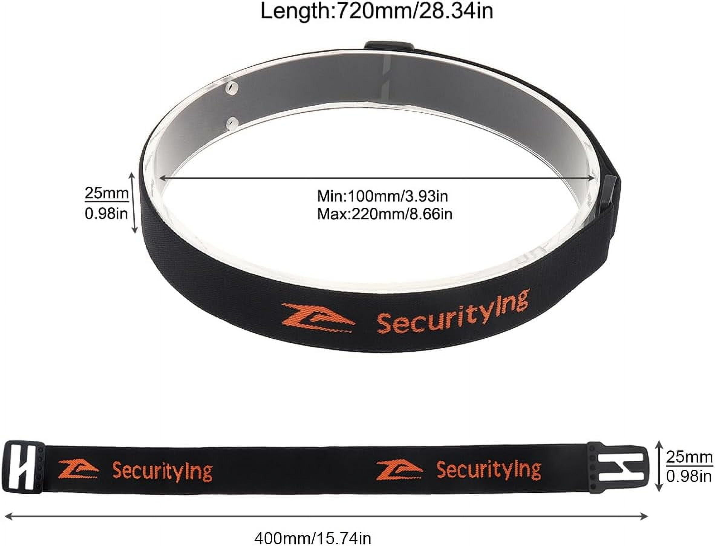 TRHOO-Elastic Headband Adjustable Headlight Strap for 22mm - 26mm Torch ...