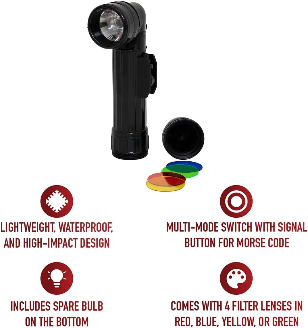TRHOO-G.I. Type D-Cell Flashlight (Black) - Walmart.com