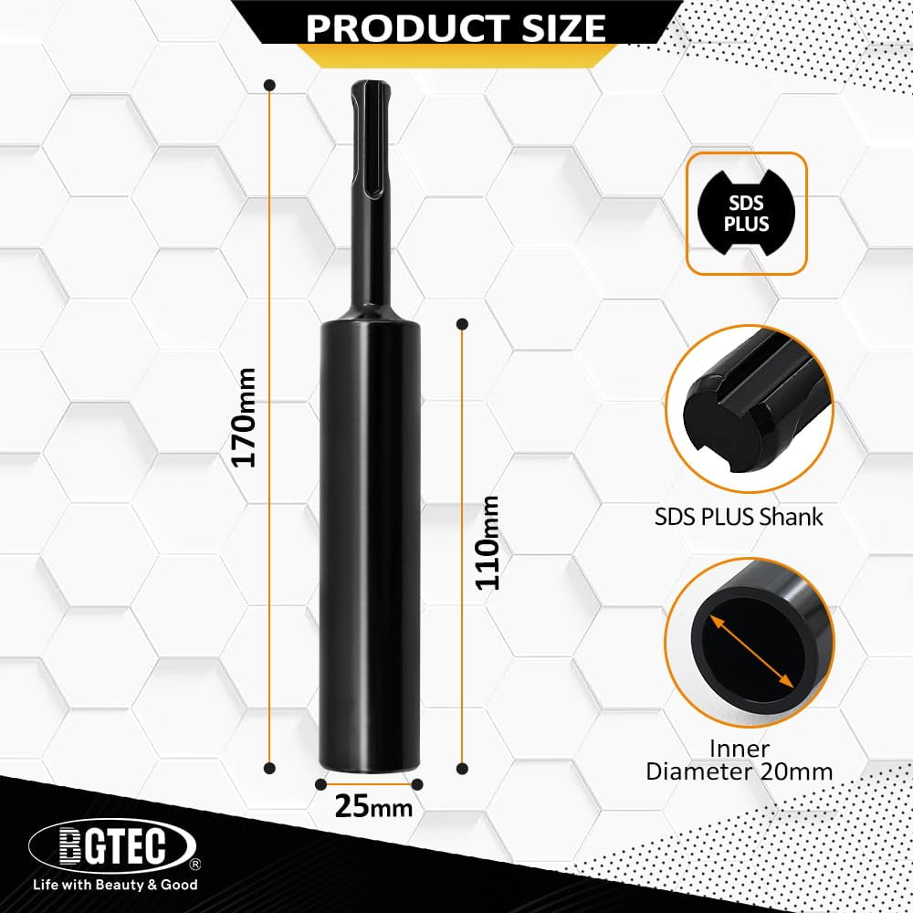 TRHOO-Ground Rod Driver Bit- 3/4" SDS Plus Grounding Rod for All SDS ...