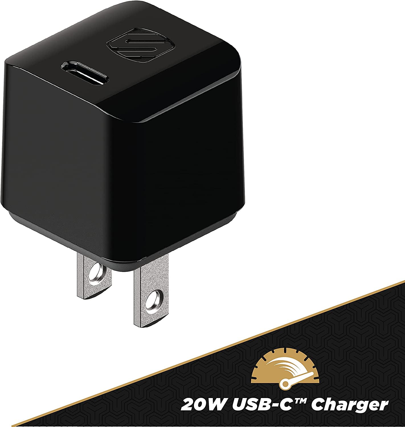 TRHOO-HPDC20 Fast Charger PowerVolt 20W Mini Cube USB-C, Wall Adapter ...