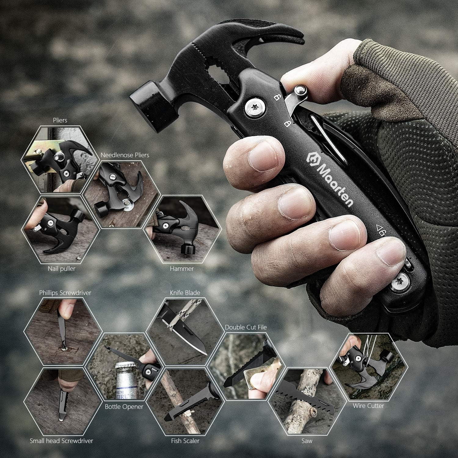 TRHOO-Hammer Multitool Gift, Unique Gifts for Dad Gift from Daughter ...