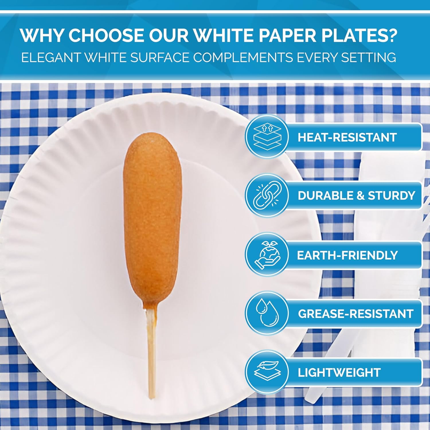 TRHOO-Kitchen essentials Paper Plate 6-300 6" Paper Plate, White (300 ...