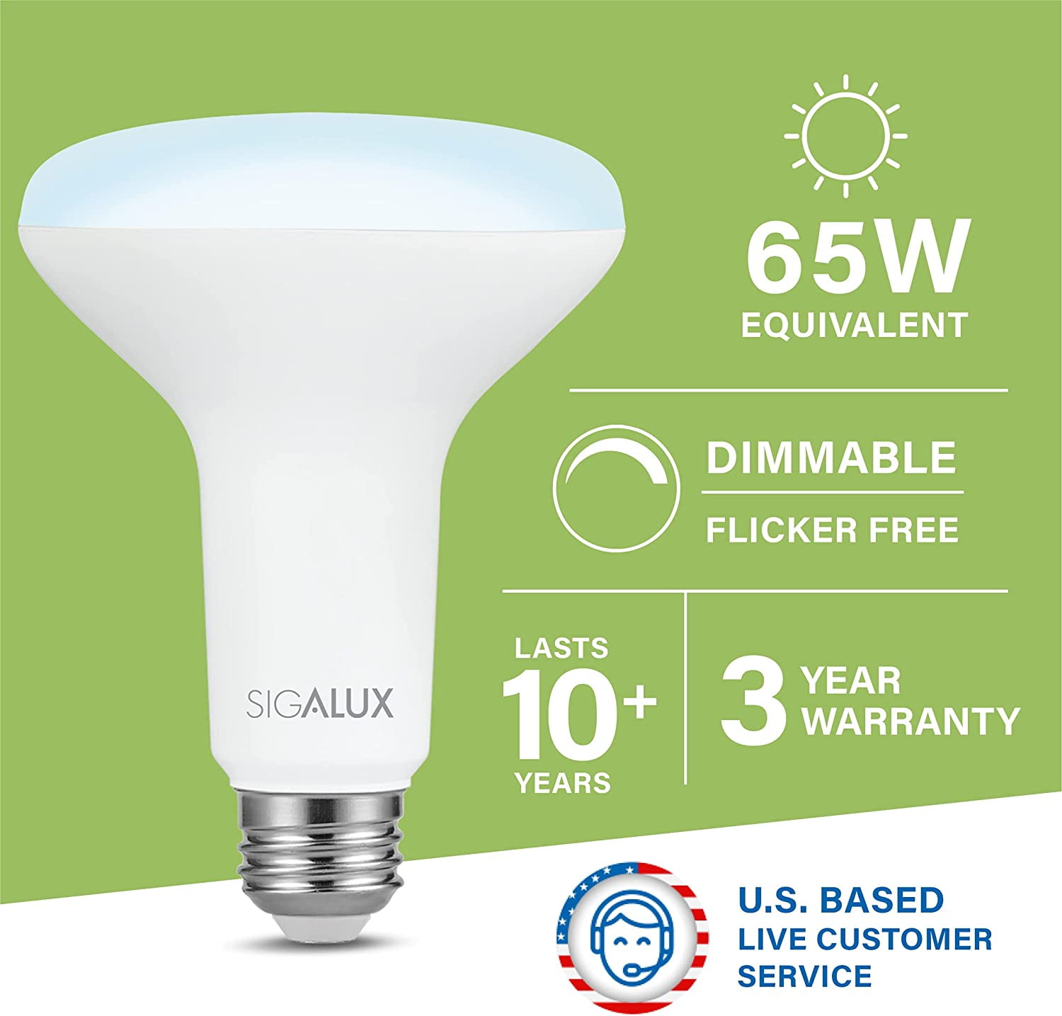 TRHOO-LED Flood Lights Indoor, BR30 LED Bulb 65W Equivalent, Dimmable ...