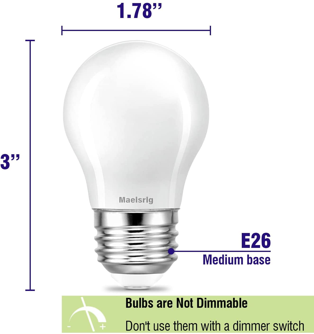 TRHOO-LED Refrigerator Light Bulb, 40W Equivalent, Freezer Fridge ...