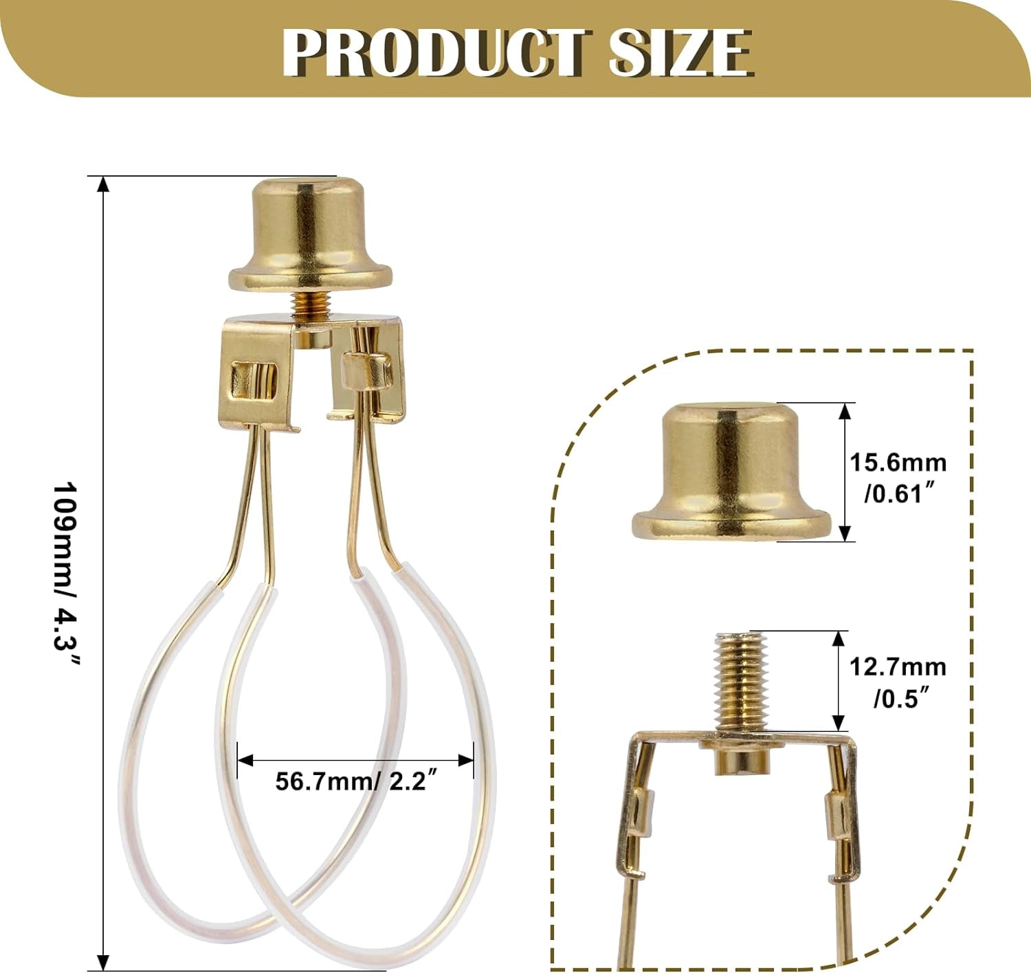 TRHOO-Lamp Shade Holder,Lamp Shade Light Bulb Clip Adapter,Clip On ...