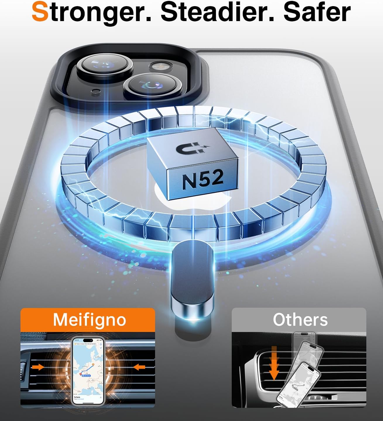 TRHOO-Magic Mag Series Designed for iPhone 15 Plus Case, [Military ...