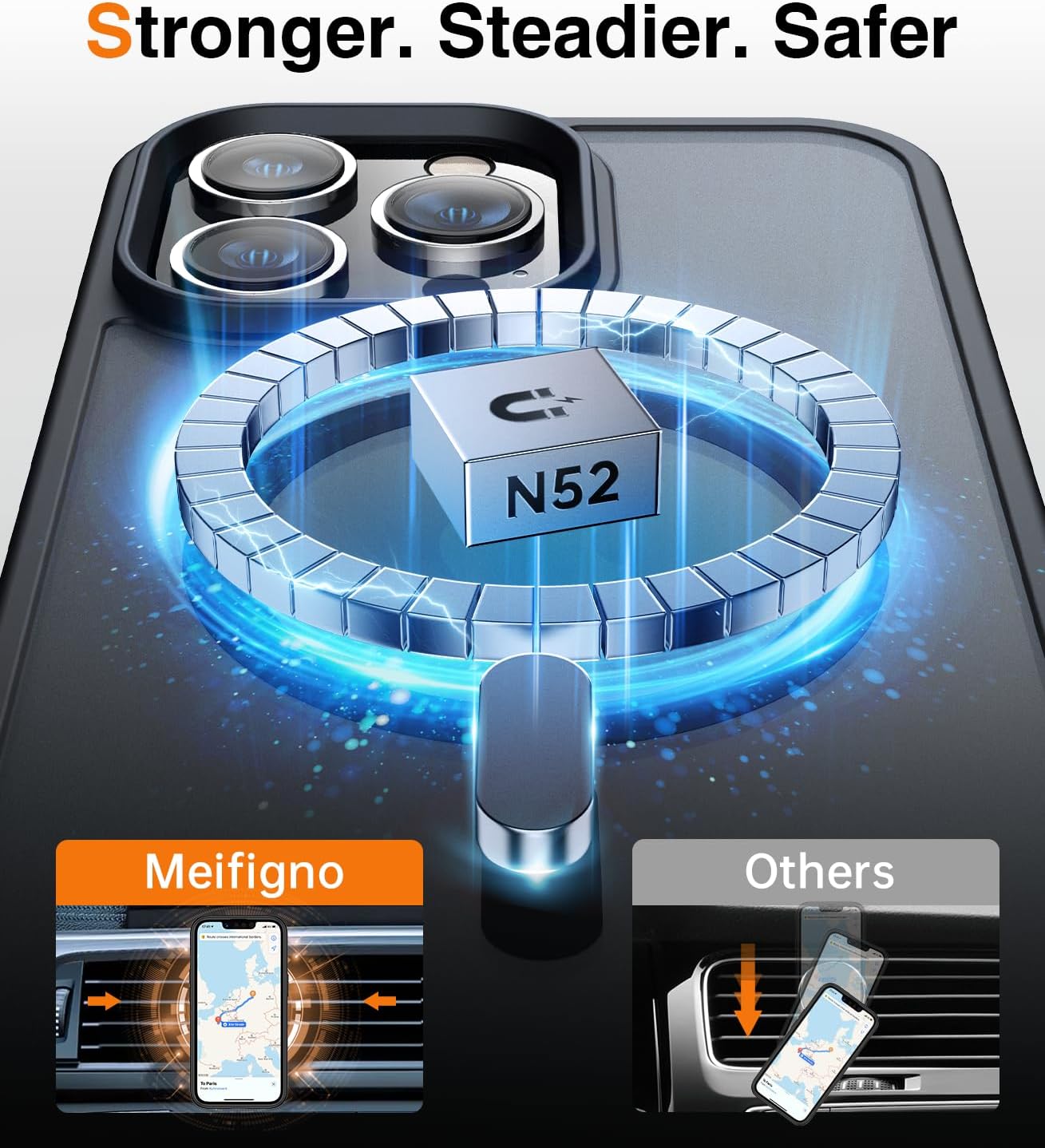 TRHOO-Magic Mag Series for iPhone 13 Pro Case, [Military Grade ...