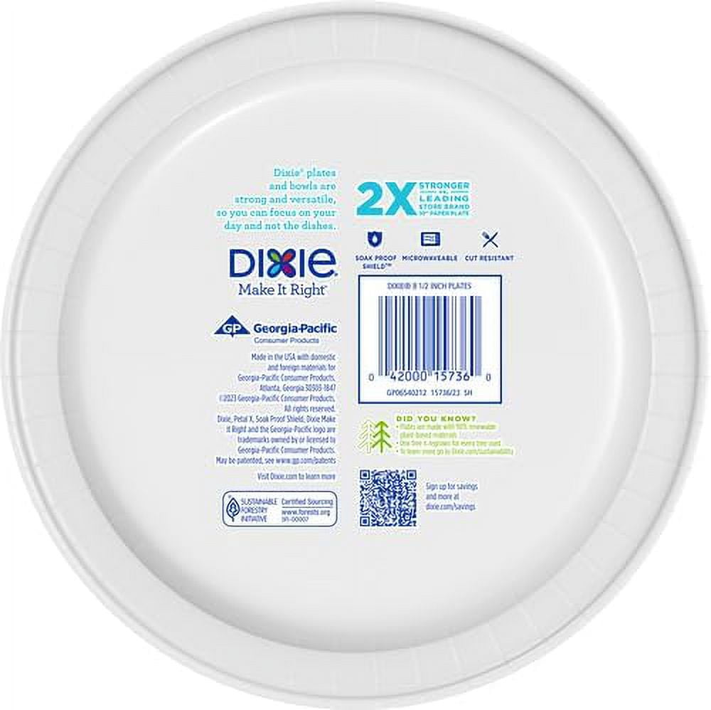 TRHOO-Paper Plates, 8 ½ inch, Lunch or Light Dinner Size Printed ...