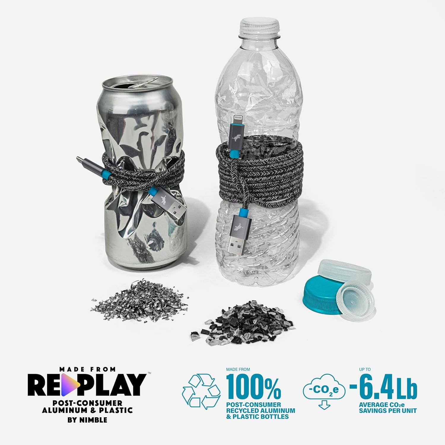 TRHOO-PowerKnit USB-A to Lightning Charging Cable (1M, MFi Certified ...