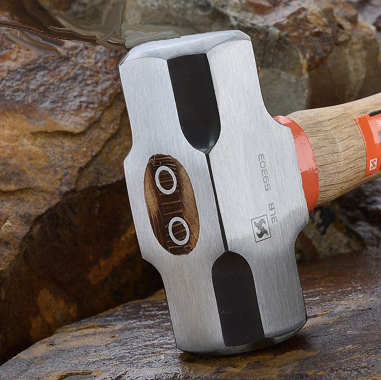 TRHOO-Pro 3 Pound Sledge Hammer - Heavy Duty Harden Steel Mini Sledge ...