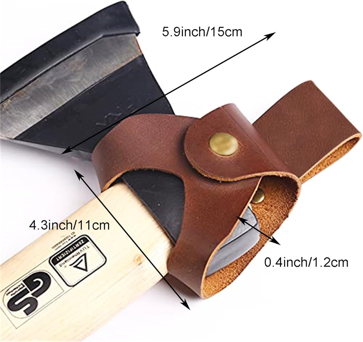 TRHOO-Semi Enclosed Leather Hatchet Hammer Tool Holster, Leather Hammer ...