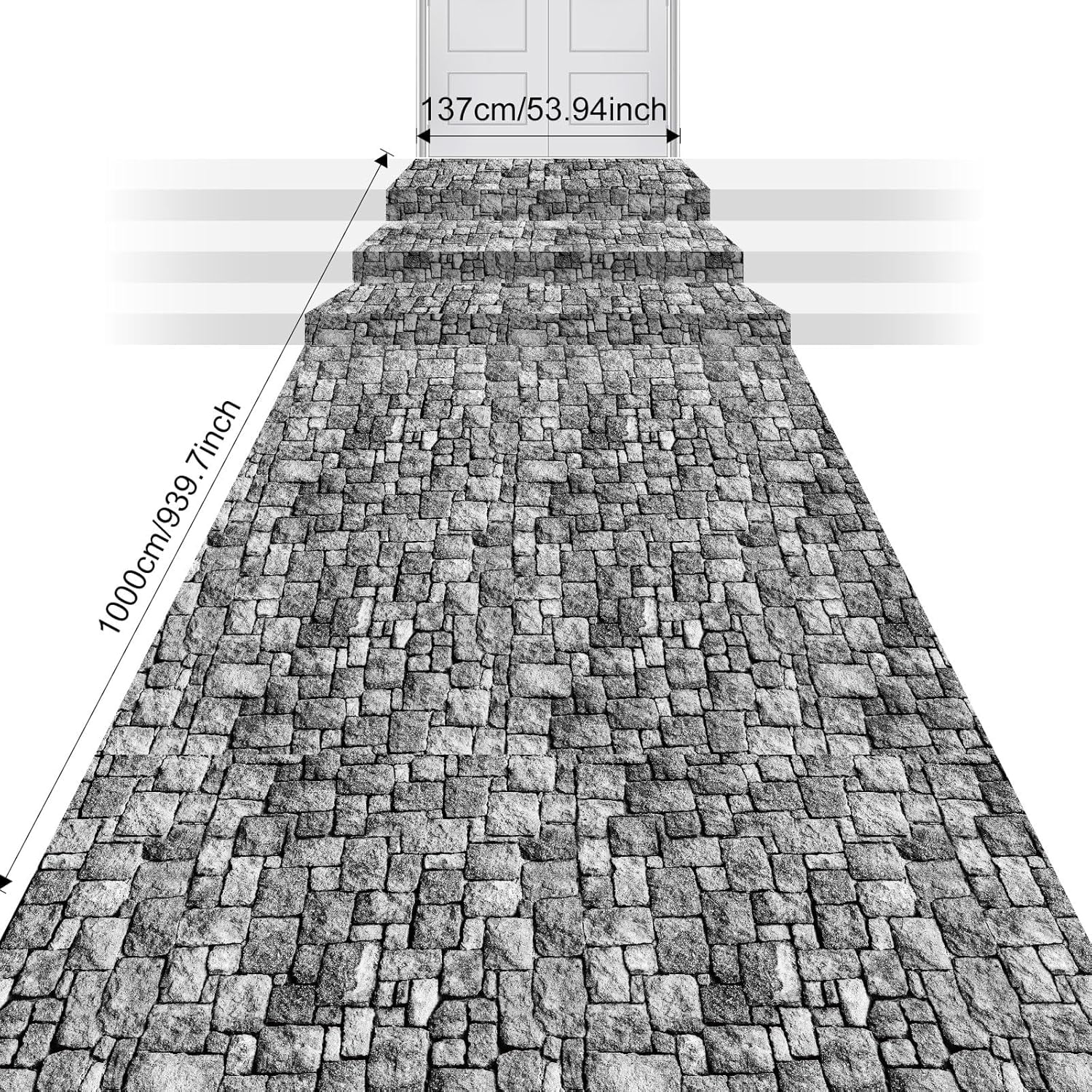 TRHOO-Stone Wall Tablecloths, Medieval Themed Party Decorations ...